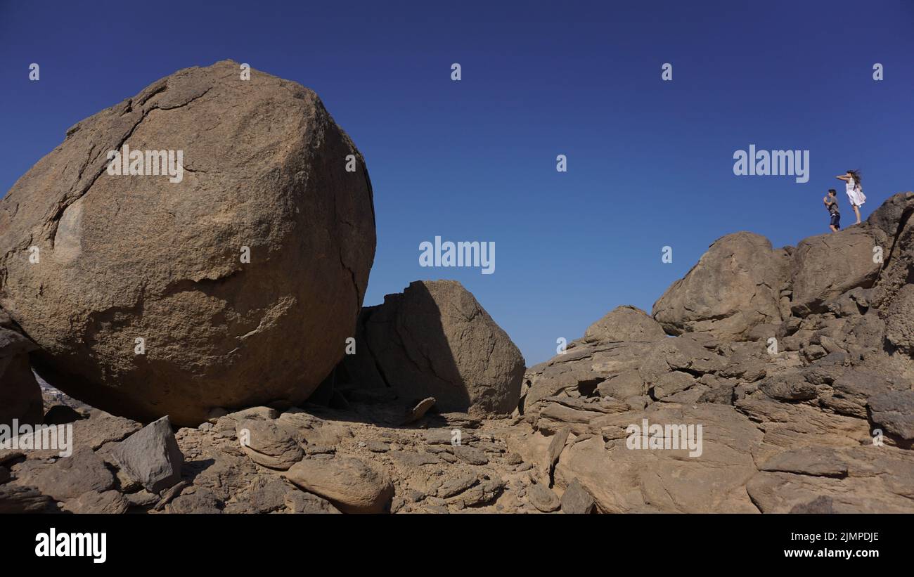Exploring the diverse island of Heissa around Aswan, Egypt Stock Photo ...