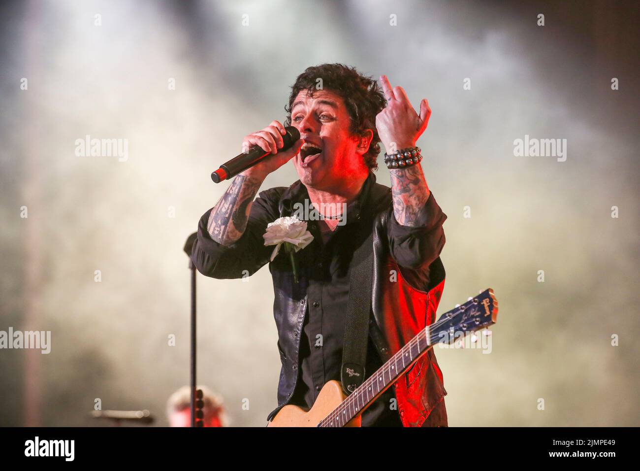 Green Day - Billie Joe Armstrong performs during the 2022 Outside Lands ...