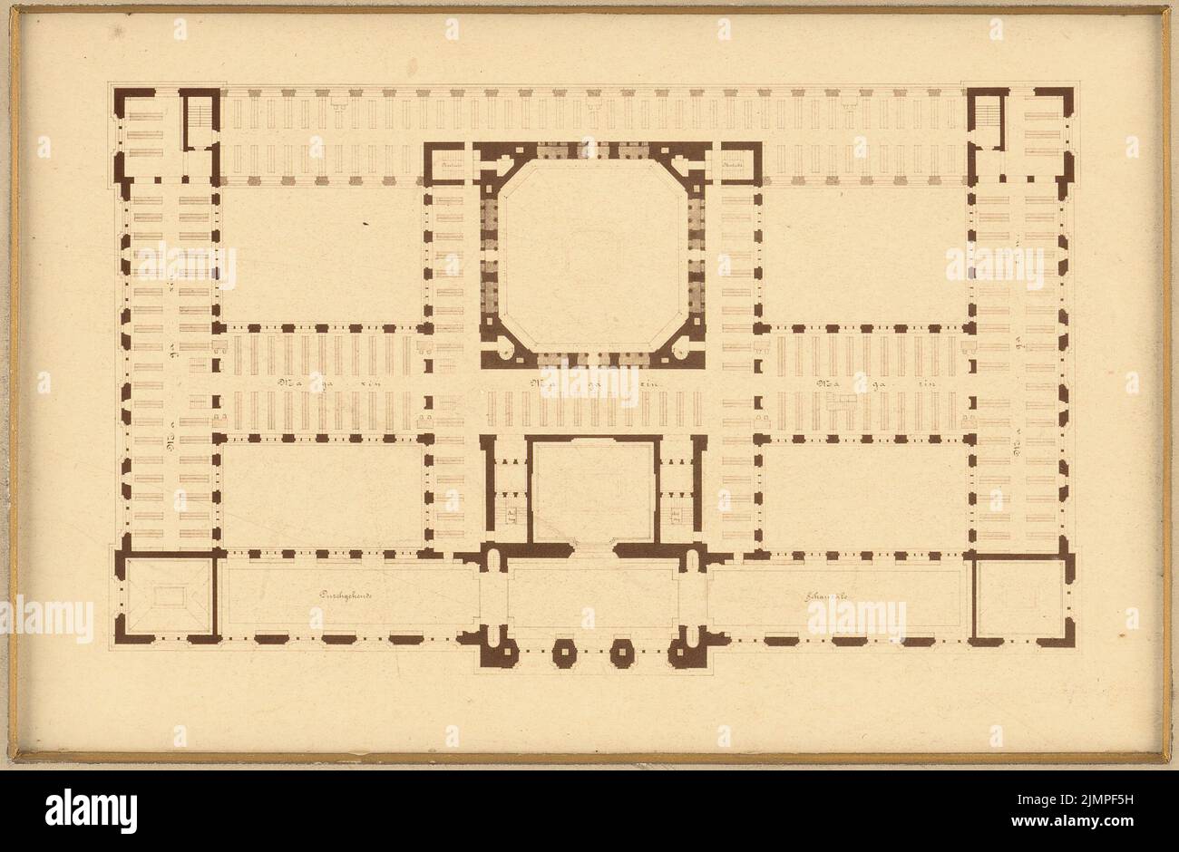 Seeling Heinrich (1852-1932), university library in Leipzig (1885 ...