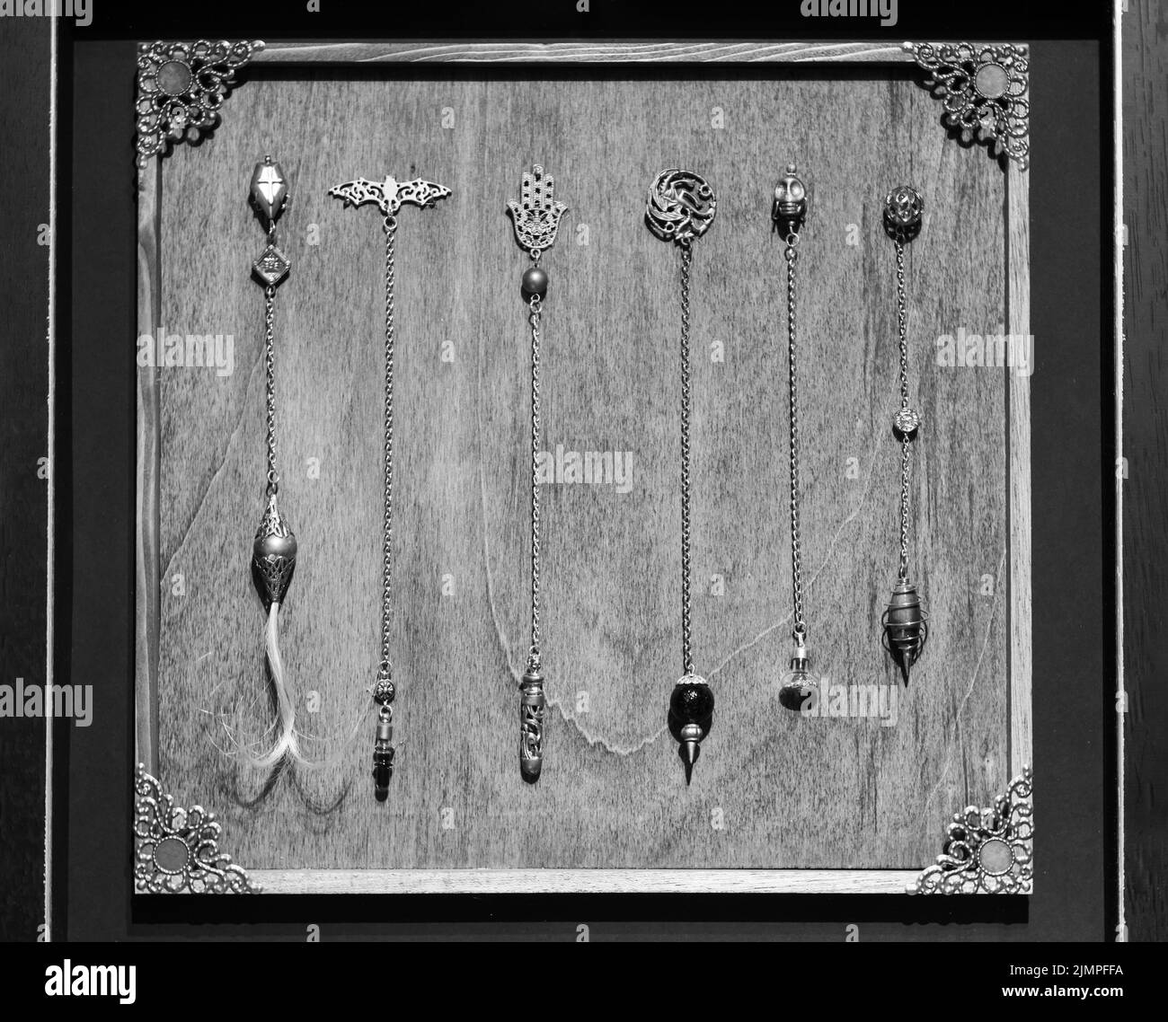 Esoteric magic pendulum. Vintage symbol of esoterism, withcraft and ...