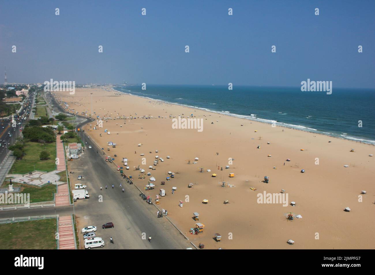 Marina Beach chennai city tamil nadu india bay of bengal madras view ...