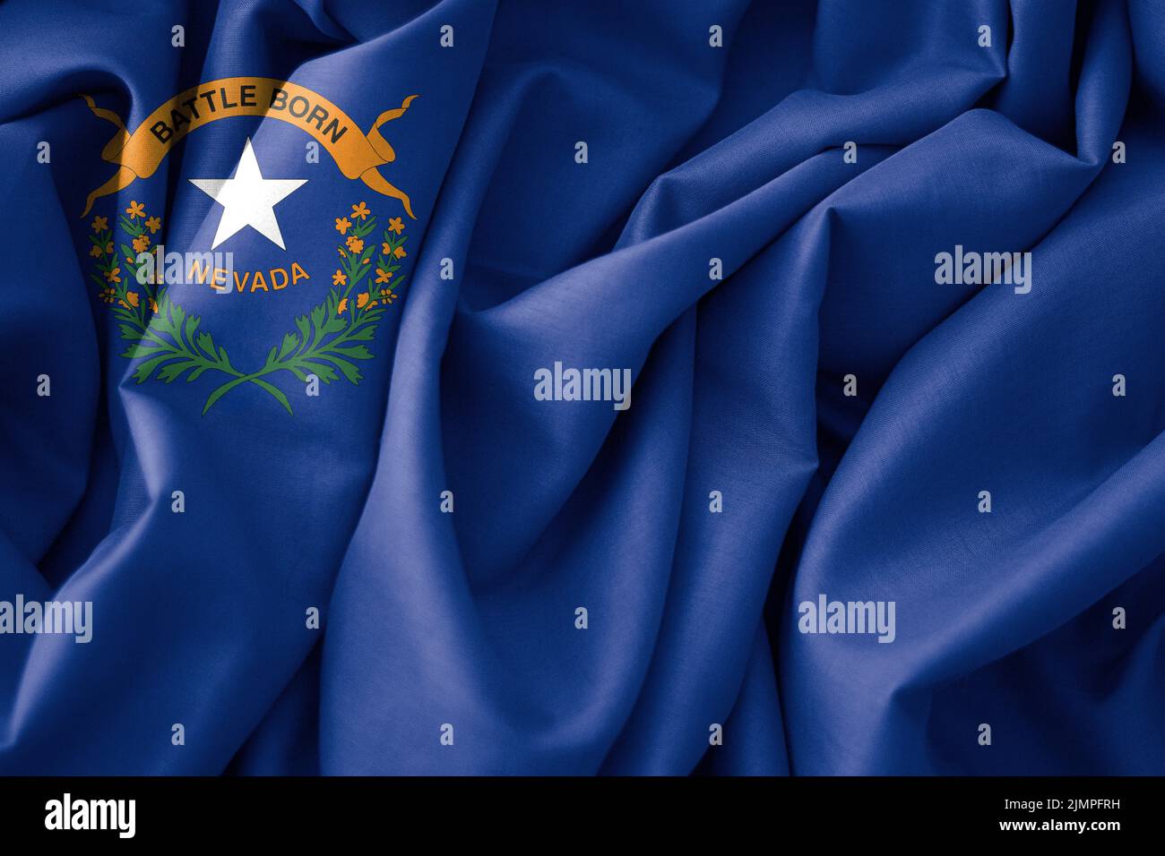 Nevada Flag, USA State Flag Nevada, fabric flag Nevada, 3D work and 3D ...