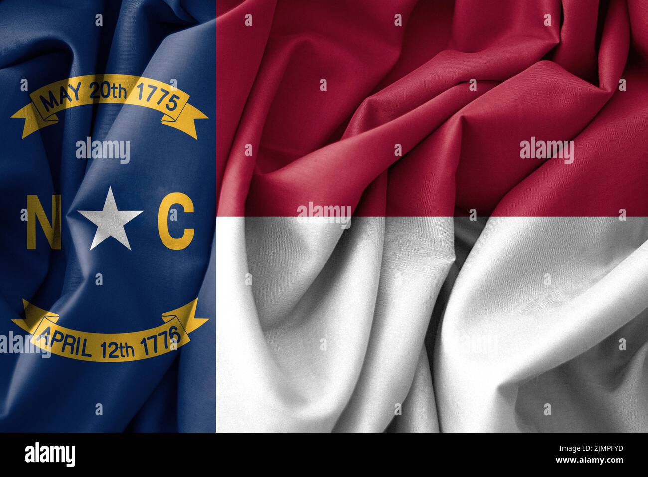North Carolina Flag, USA State Flag North Carolina, fabric flag North ...