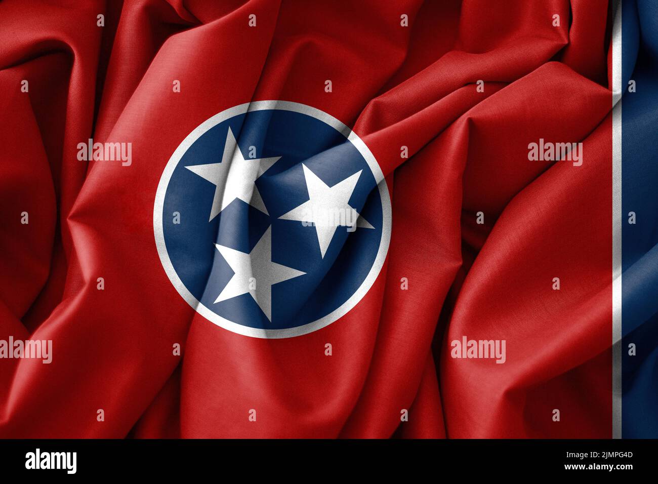 Tennessee Flag, USA State Flag Tennessee, fabric flag Tennessee, 3D ...