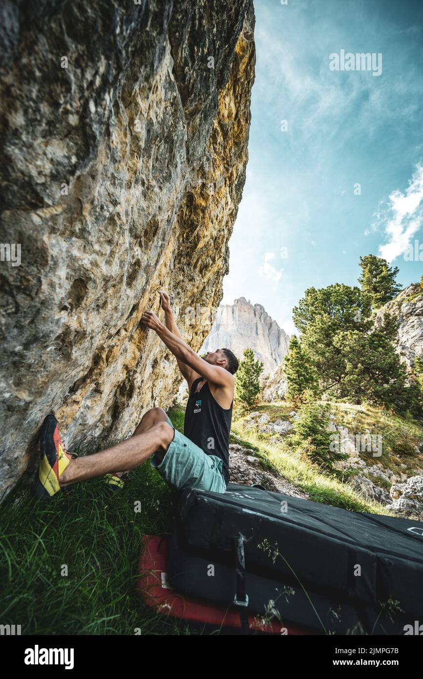 Bouldering dolomites hi-res stock photography and images - Alamy