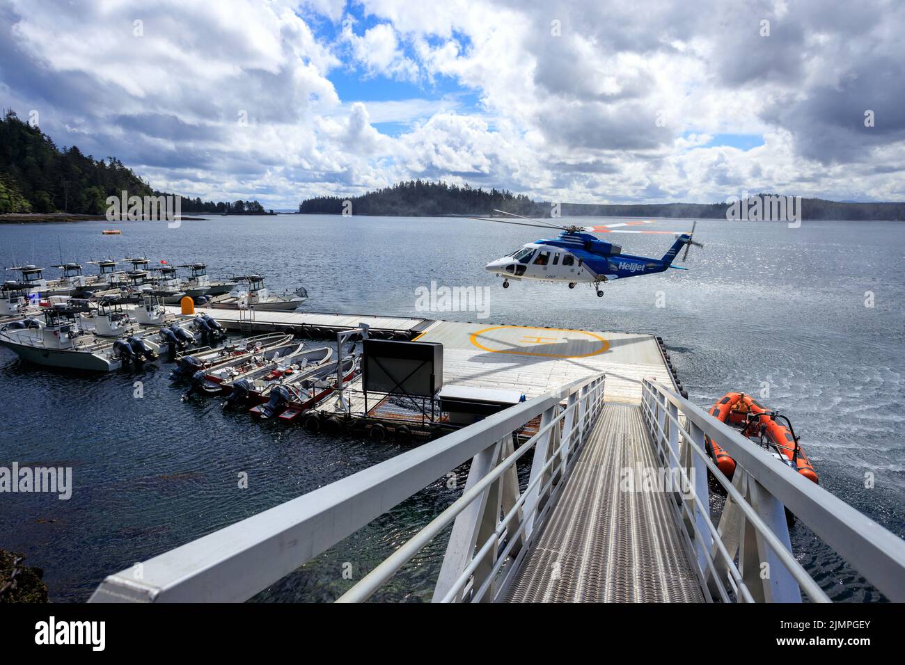 Langara Island, British Columbia, Canada - June 3, 2022: Helijet ...