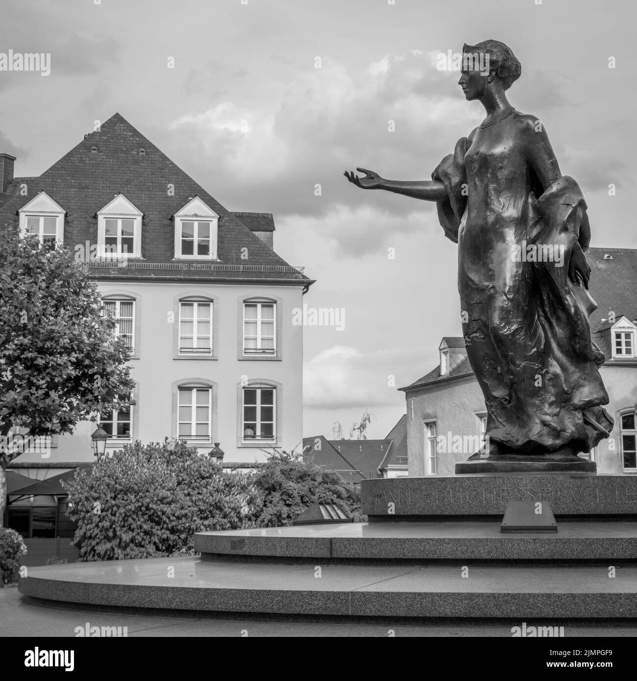Old tower in luxembourg Black and White Stock Photos & Images - Alamy