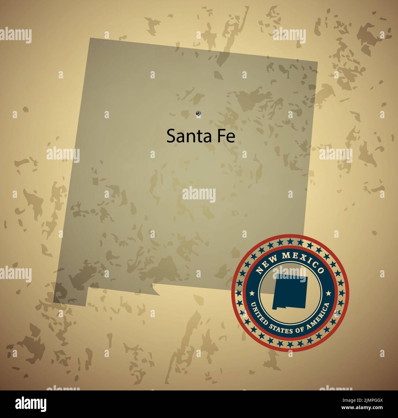 New mexico map hi-res stock photography and images - Alamy