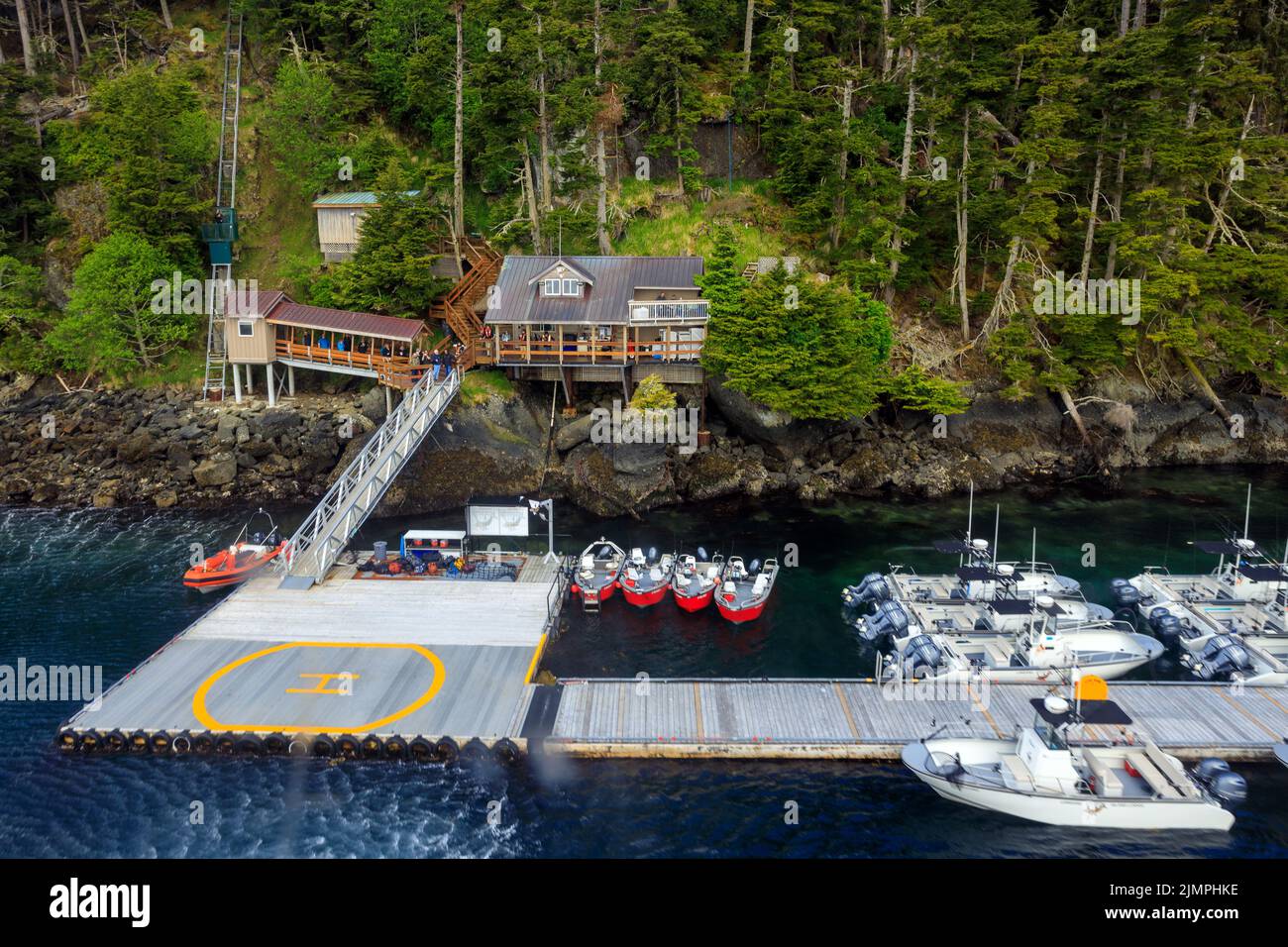 Langara Island, British Columbia, Canada - June 3, 2022: Aerial view of ...