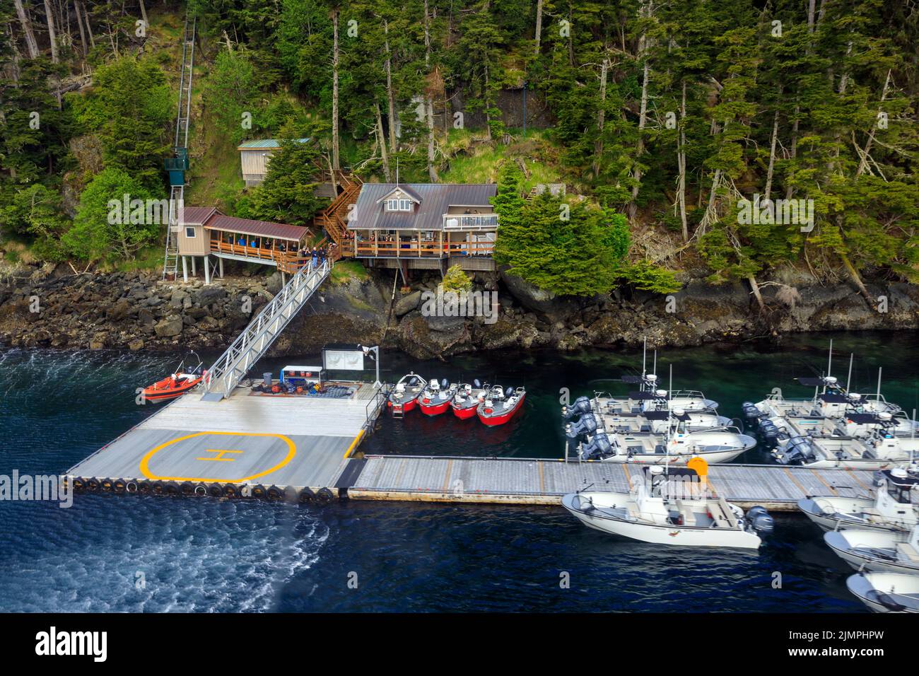Langara Island, British Columbia, Canada - June 3, 2022: Aerial view of ...