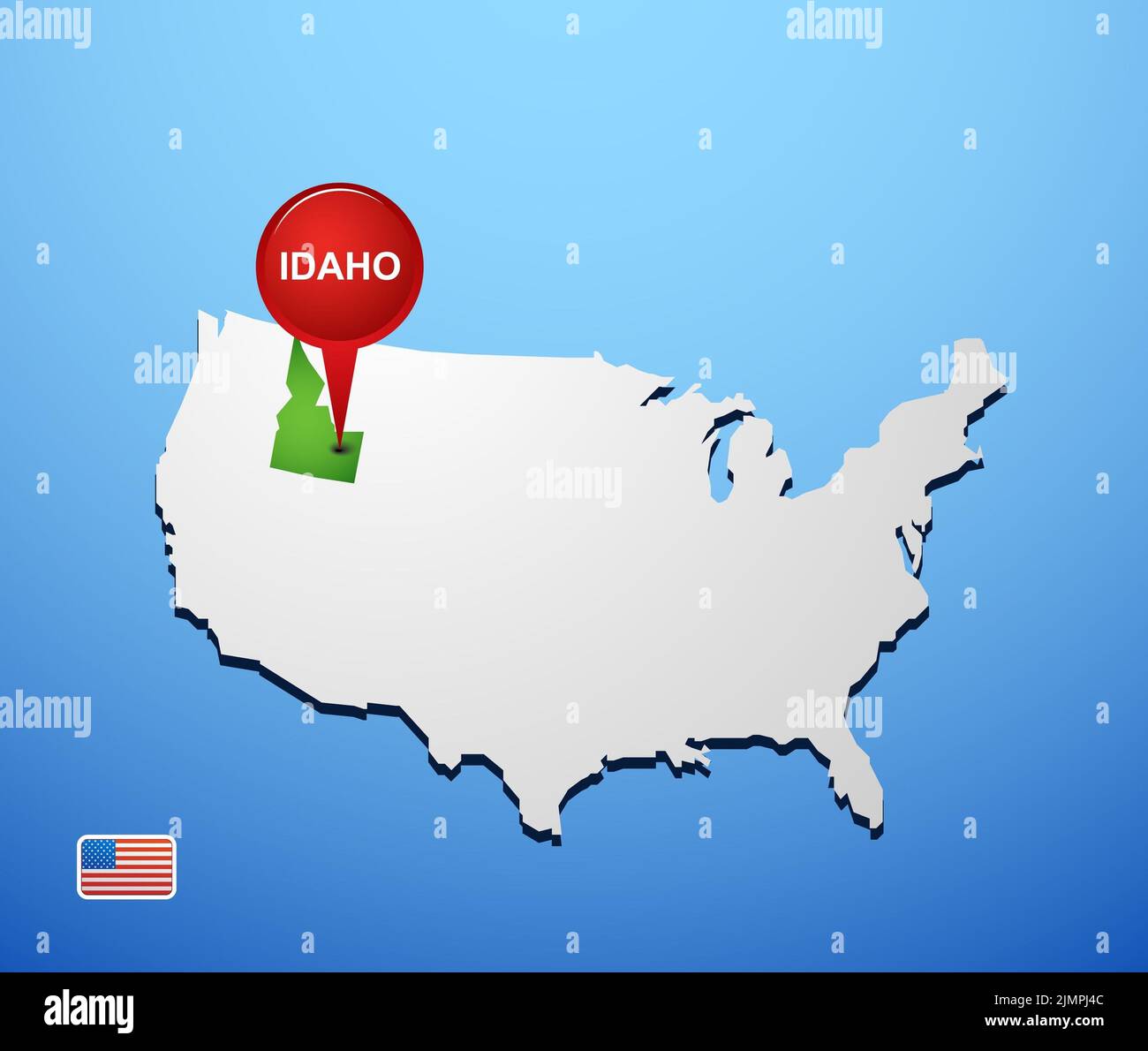 Shiny american map hi-res stock photography and images - Alamy