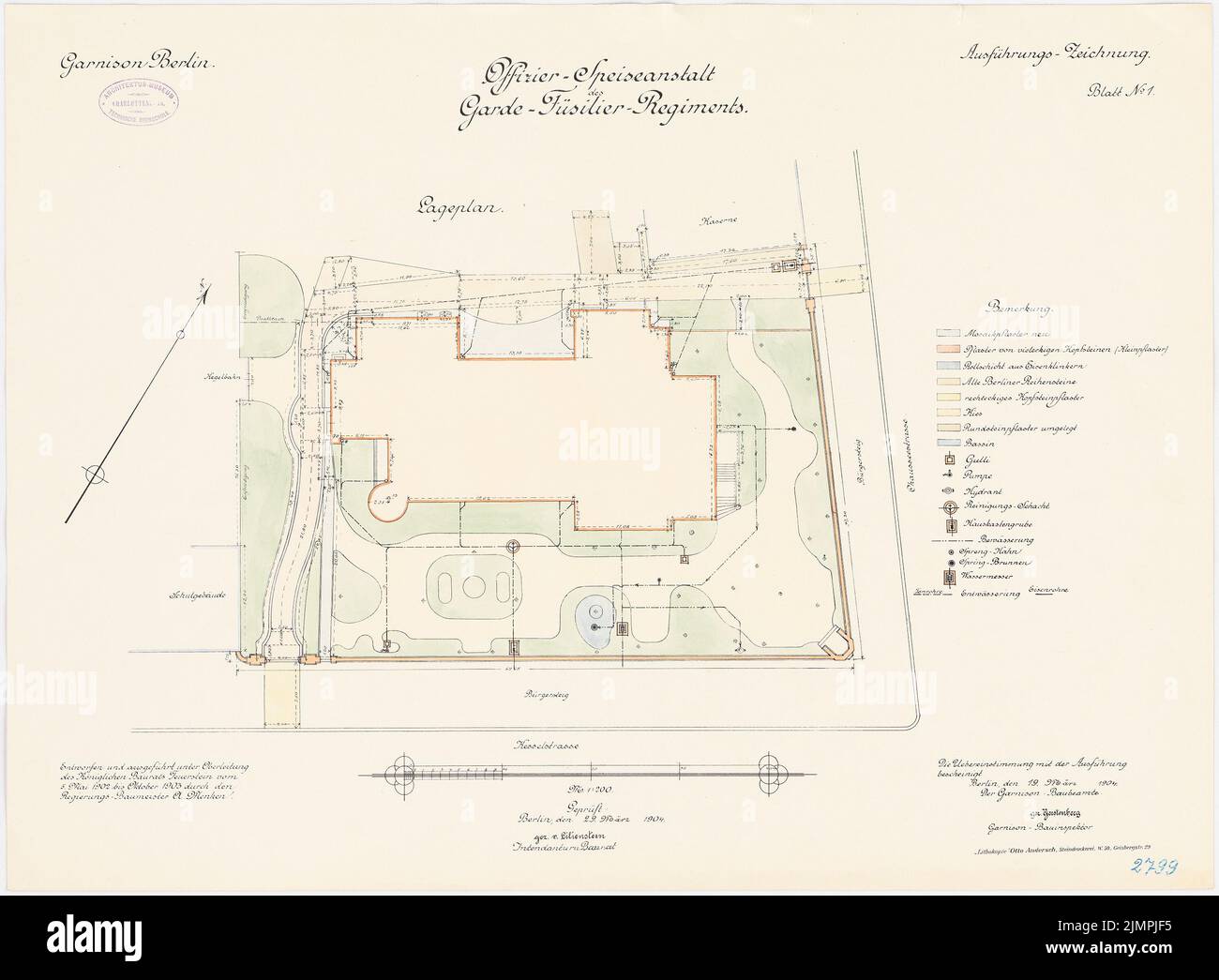 1903 lageplan hi-res stock photography and images - Alamy