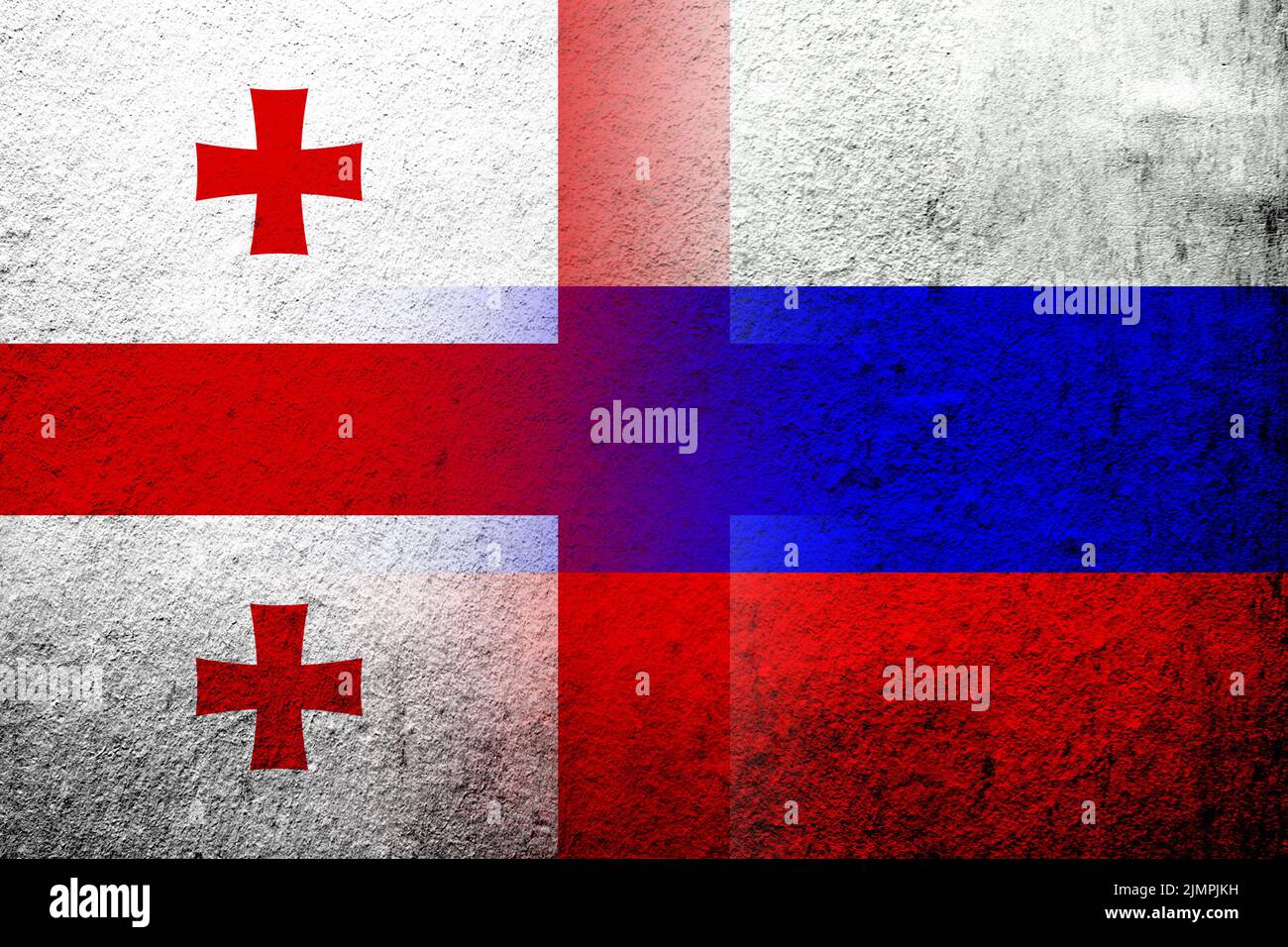 National flag of Russian Federation flag of the country of Georgia ...