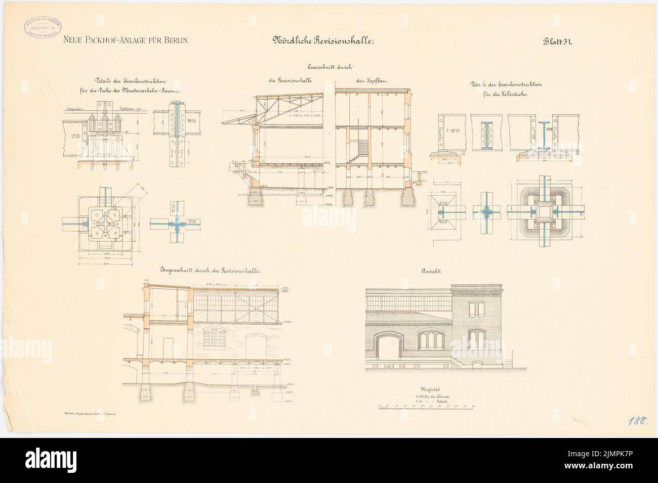 Weber Helmut, new packing yard, Berlin-Moabit (1882-1885): Northern ...