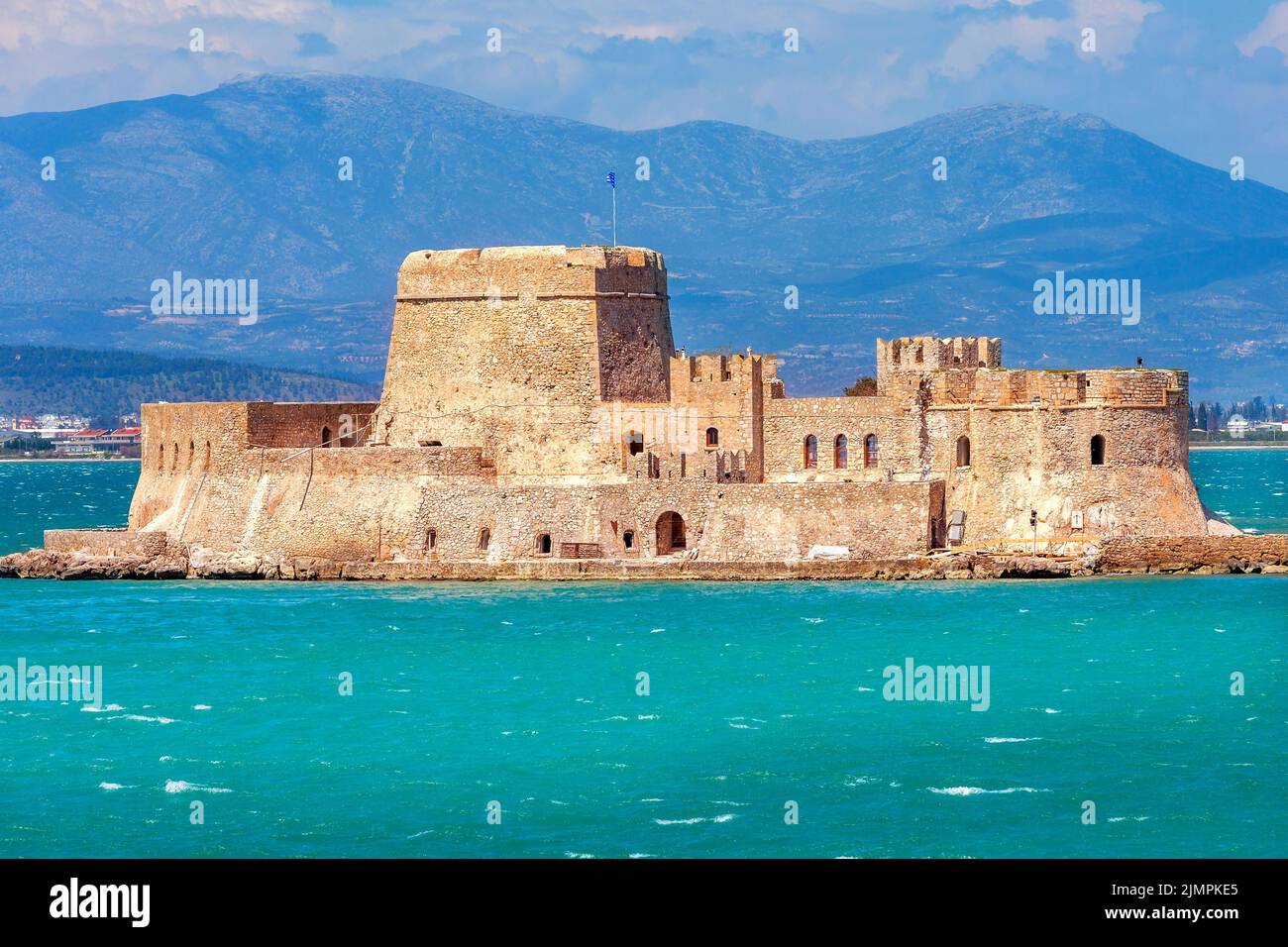 The Bourtzi water castle, Nafplio in Greece Stock Photo - Alamy
