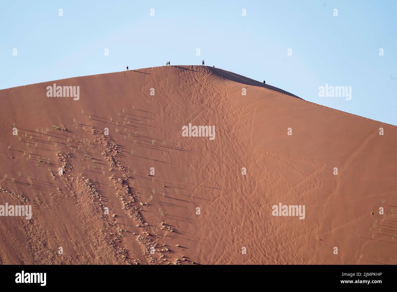 view of scenery showing sand dunes at Deadvlei, Namibia Stock Photo - Alamy