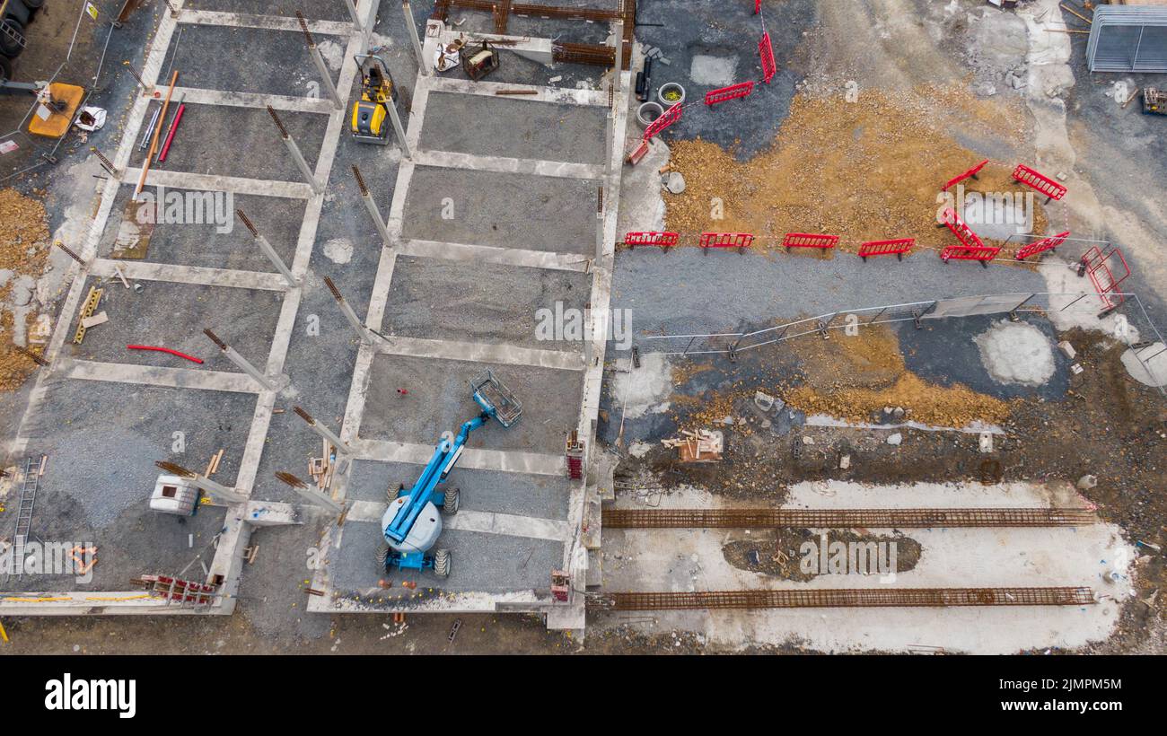 Limerick, Clare St., Ireland 06-August,2022 view of the new urban ...
