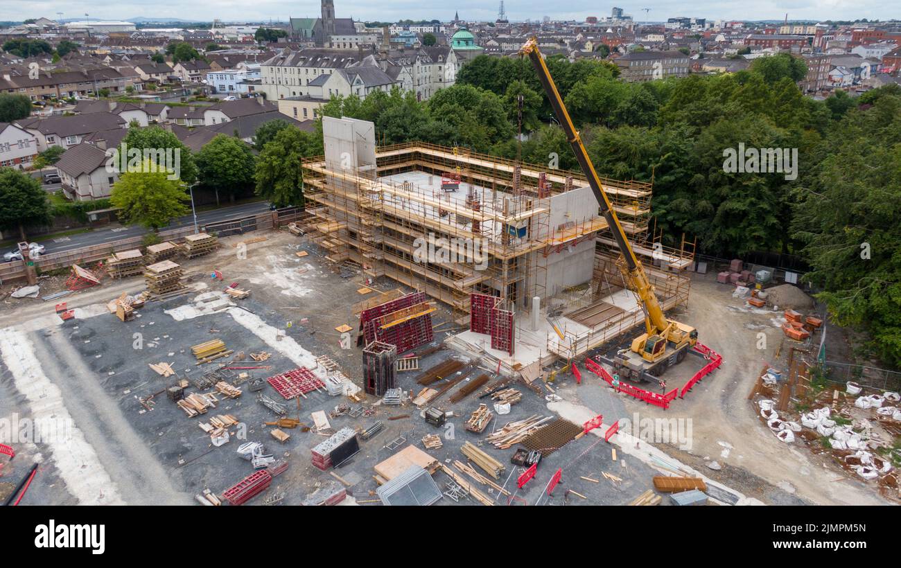 Limerick, Clare St., Ireland 06-August,2022 view of the new urban ...