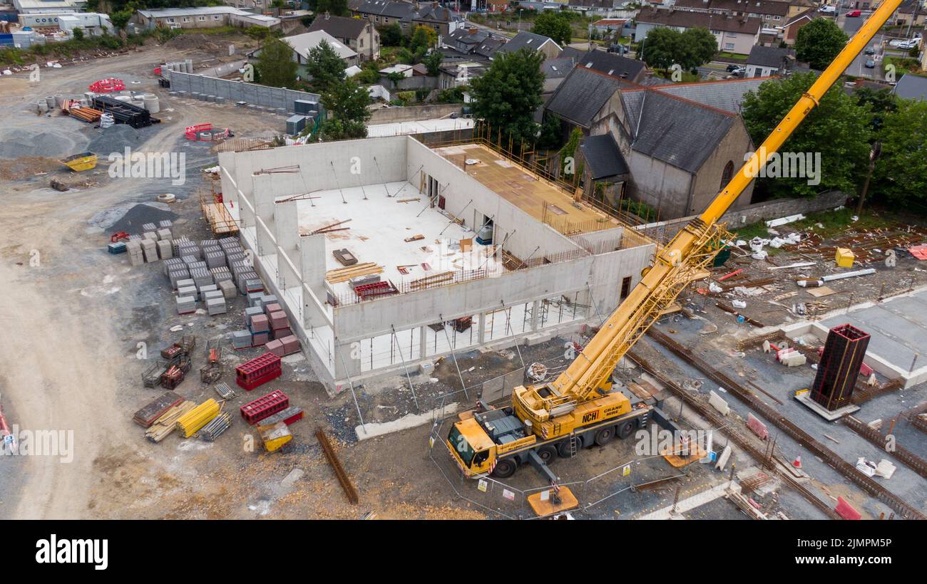 Limerick, Clare St., Ireland 06-August,2022 view of the new urban ...