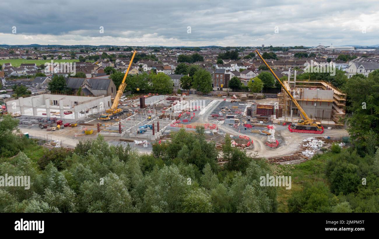 Limerick, Clare St., Ireland 06-August,2022 view of the new urban ...