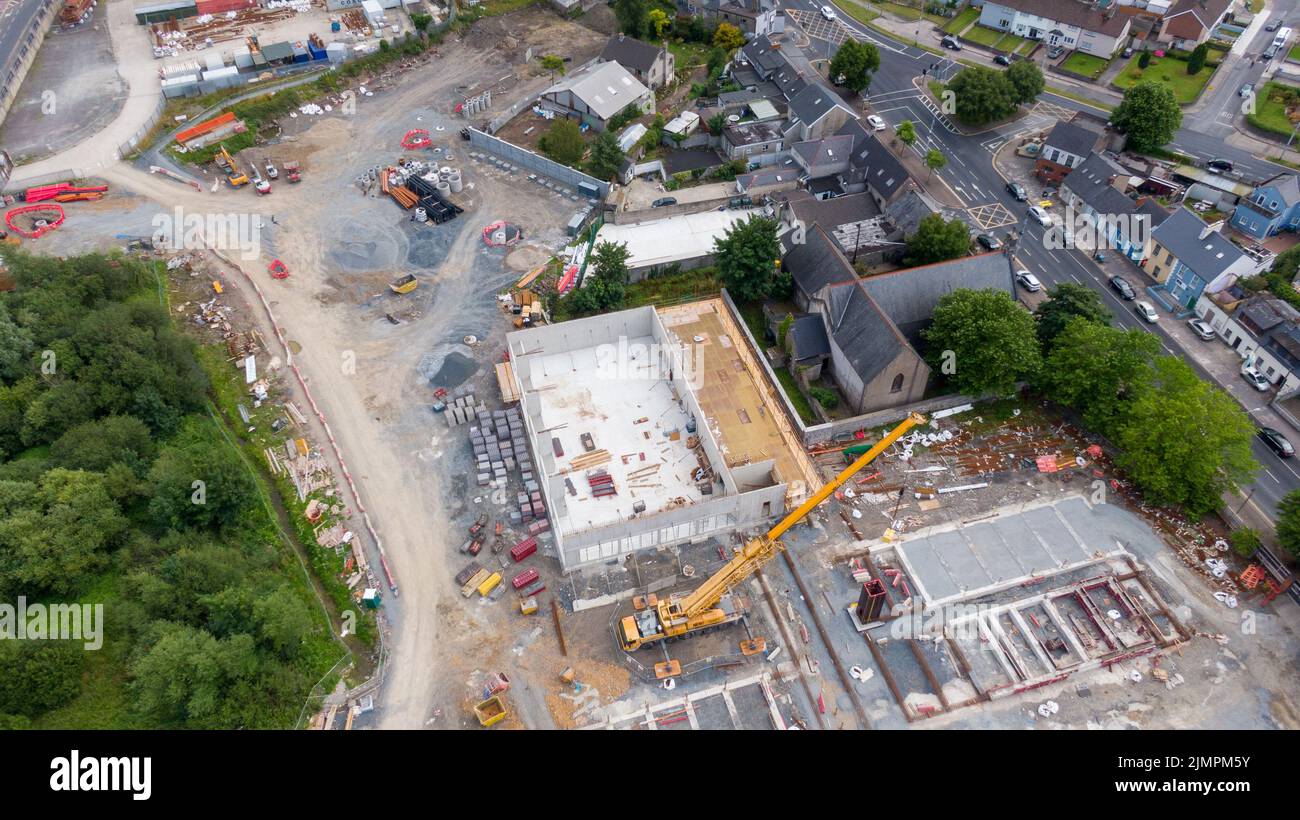 Limerick, Clare St., Ireland 06-August,2022 view of the new urban ...