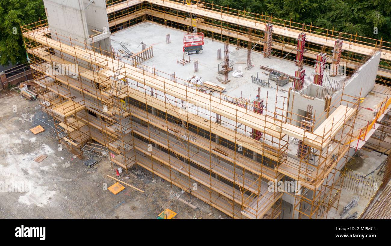 Limerick, Clare St., Ireland 06-August,2022 view of the new urban ...