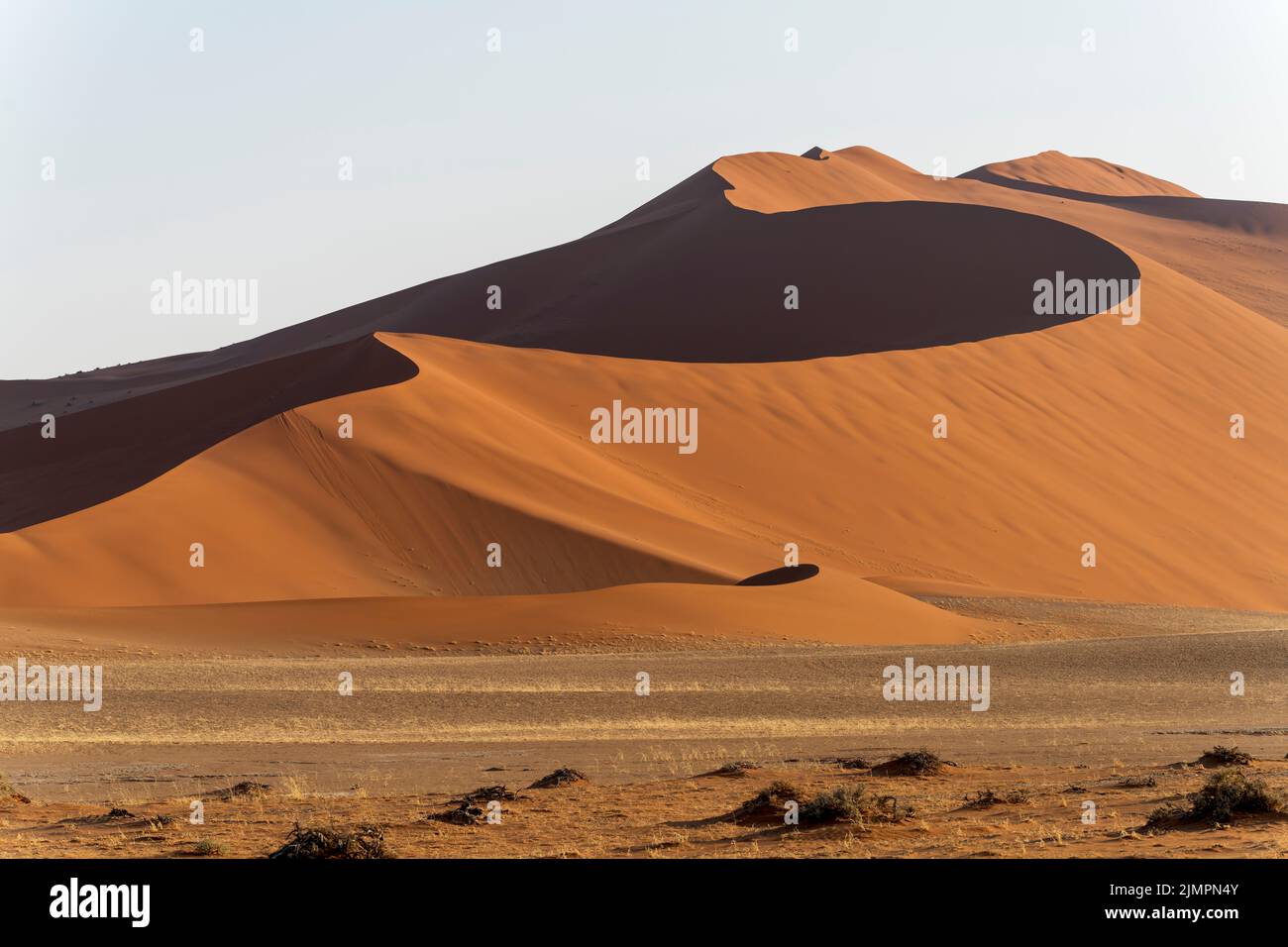 view of scenery showing sand dunes at Deadvlei, Namibia Stock Photo - Alamy