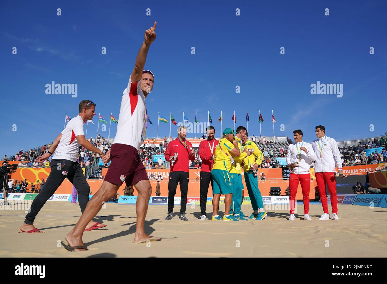 Silver medalists Canada's Sam Schachter and Daniel Dearing, Gold ...