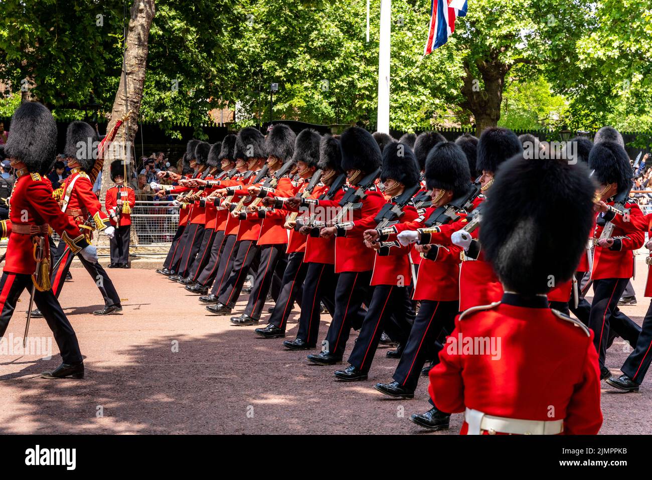 British Army Soldiers March Along The Mall After Taking Part In The ...
