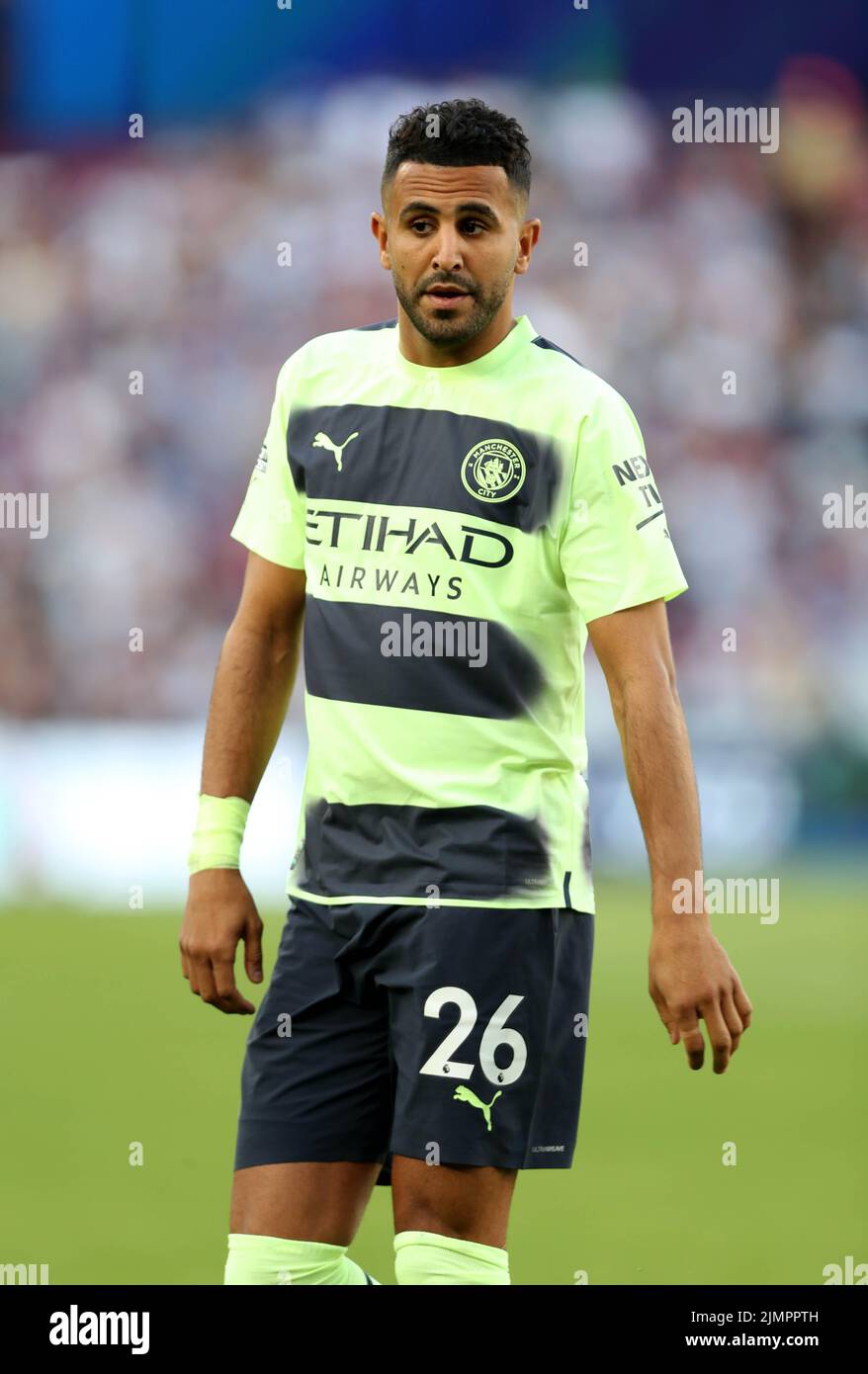 Manchester City's Riyad Mahrez during the Premier League match at the ...