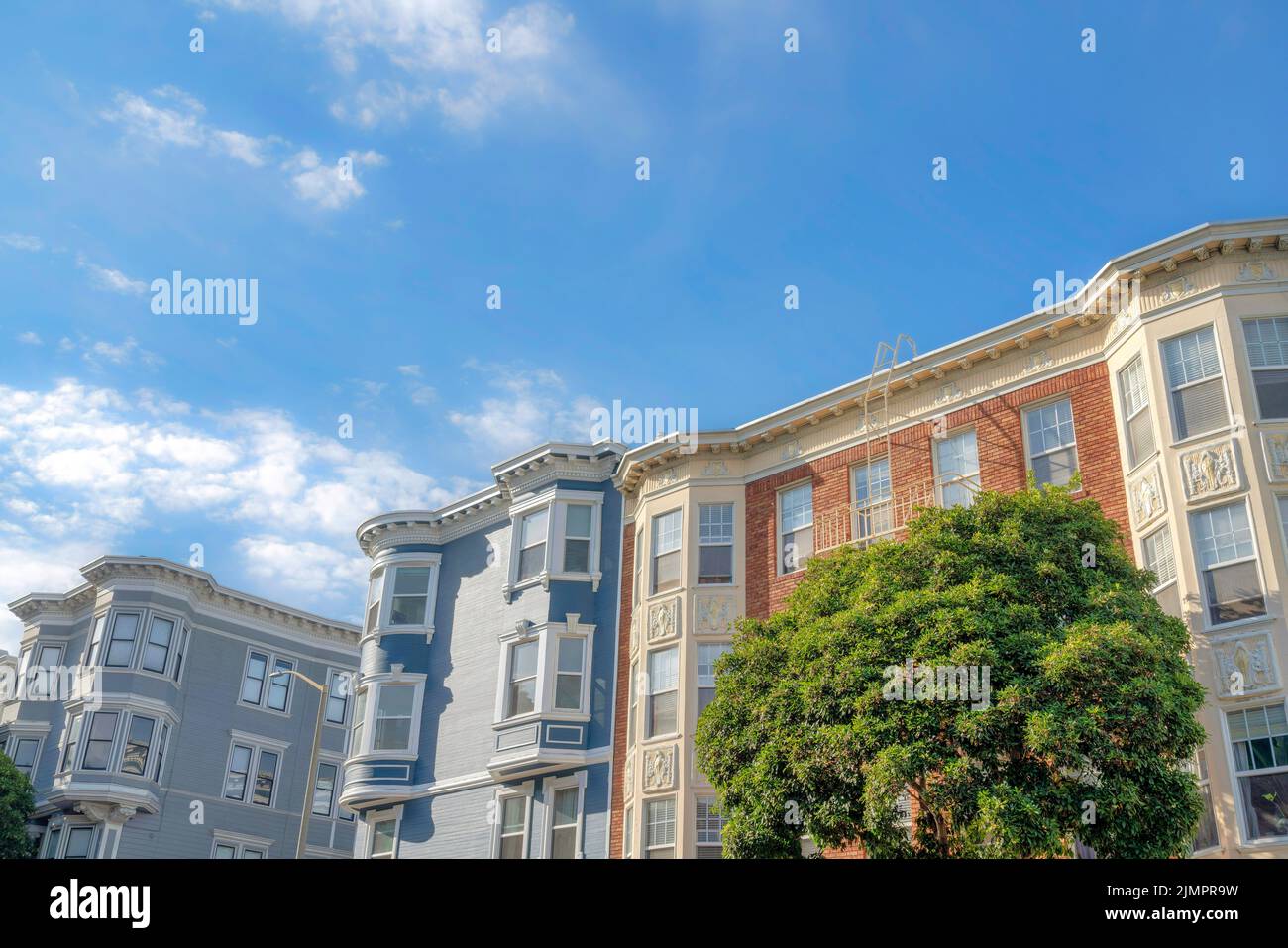 Complex multi-storey residential buildings in San Francisco, California ...