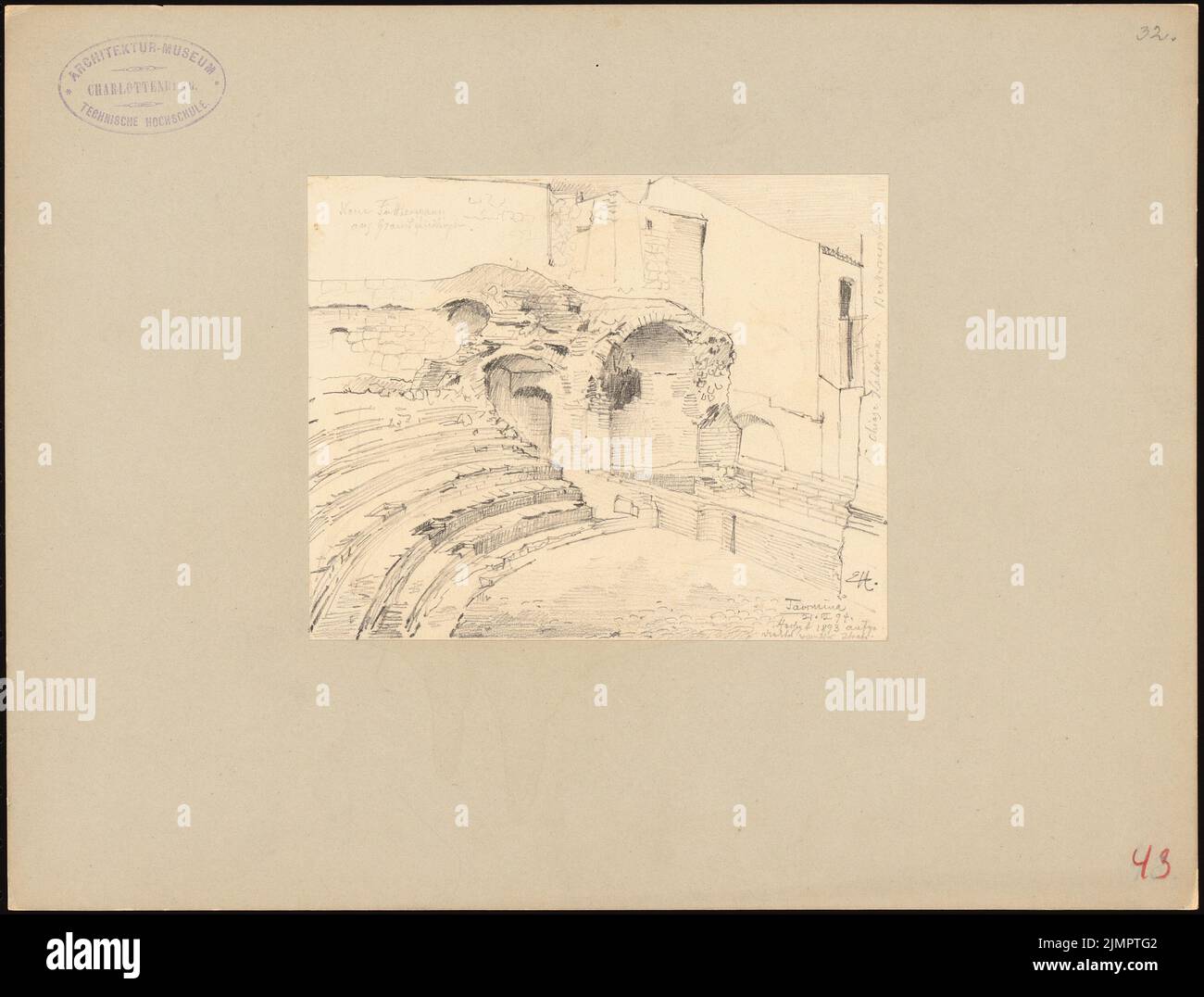 Hoffmann emil 1845 1901 romisches theater hi-res stock photography and ...