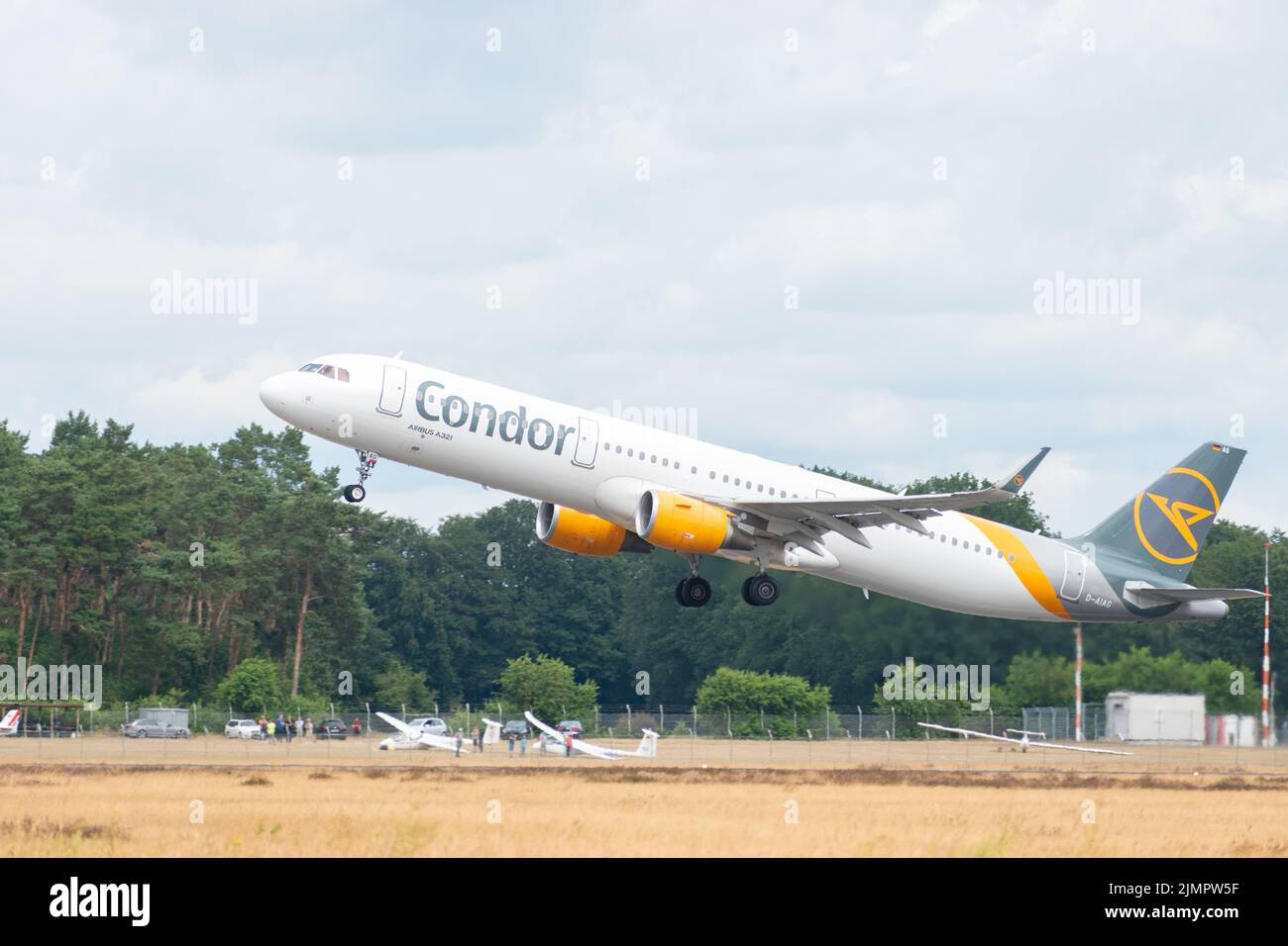 Muenster, Germany, July 9, 2022 Condor Airbus A321-211 aircraft is ...