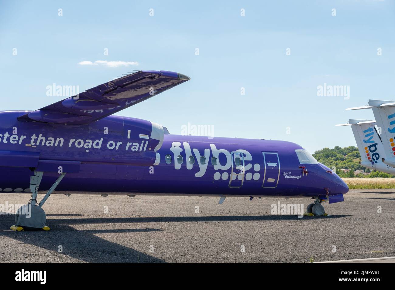 Saarbruecken, Germany, July 10, 2022 Bombardier DHC-8-402Q Dash 8 ...