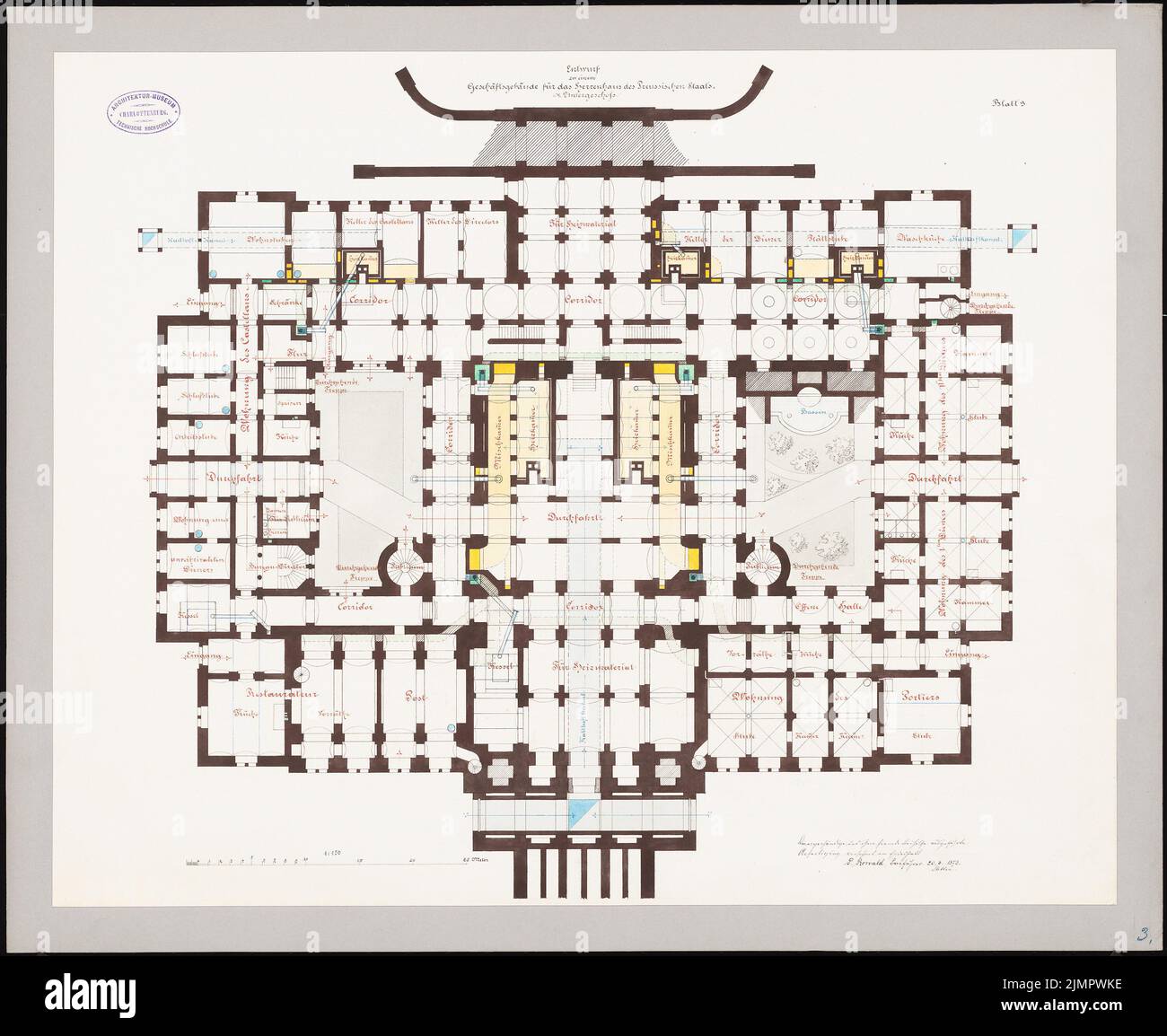Rowald Paul (1850-1920), commercial building for the Prussian manor ...