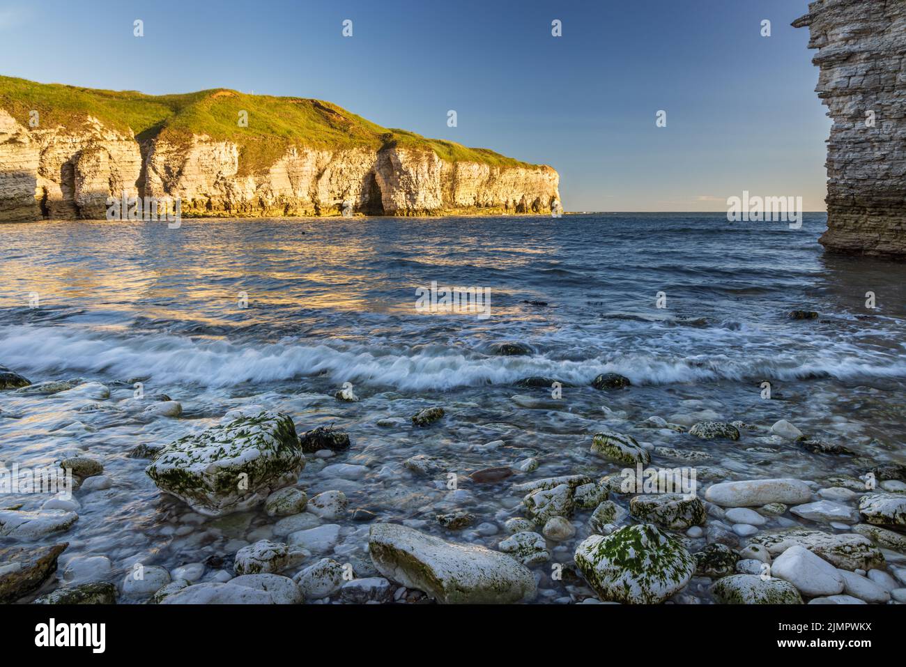 Morning Light at North Landing beach at Flamborough Head on the East ...