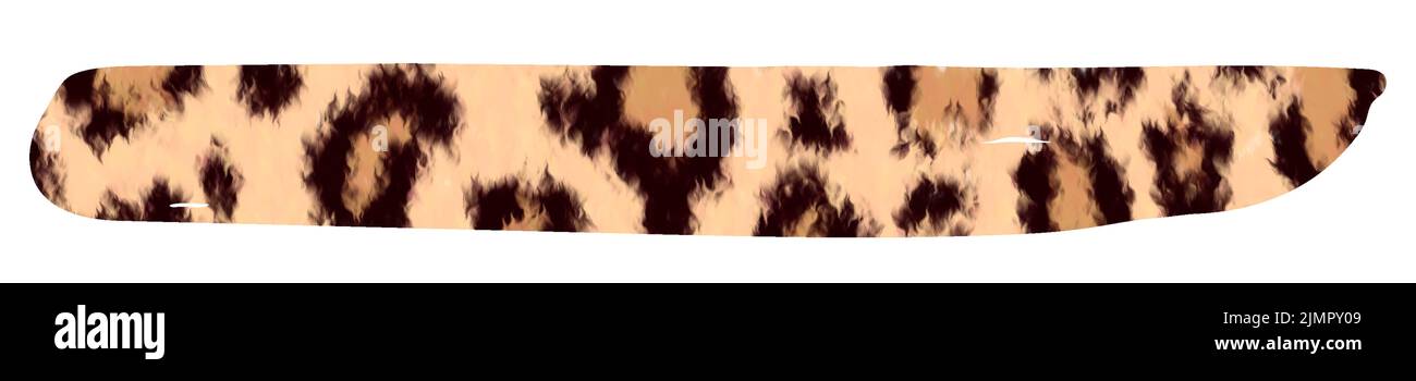 Leopard Brush paint stroke. Stock backdrop illustrtion Stock Photo - Alamy