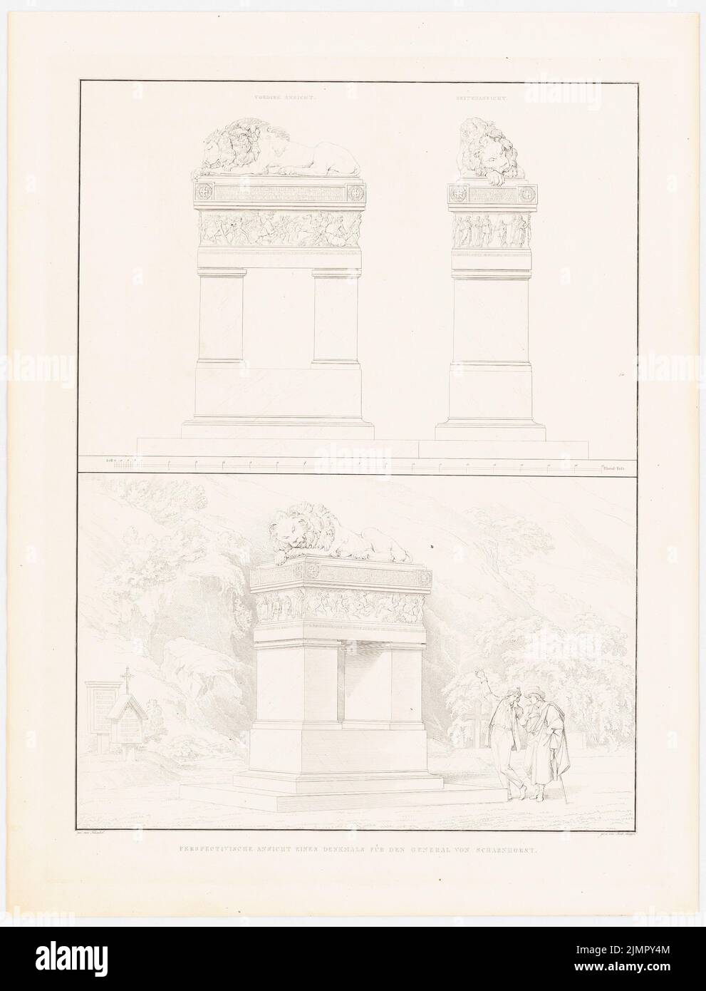 Schinkel Karl Friedrich (1781-1841), collection of architectural ...