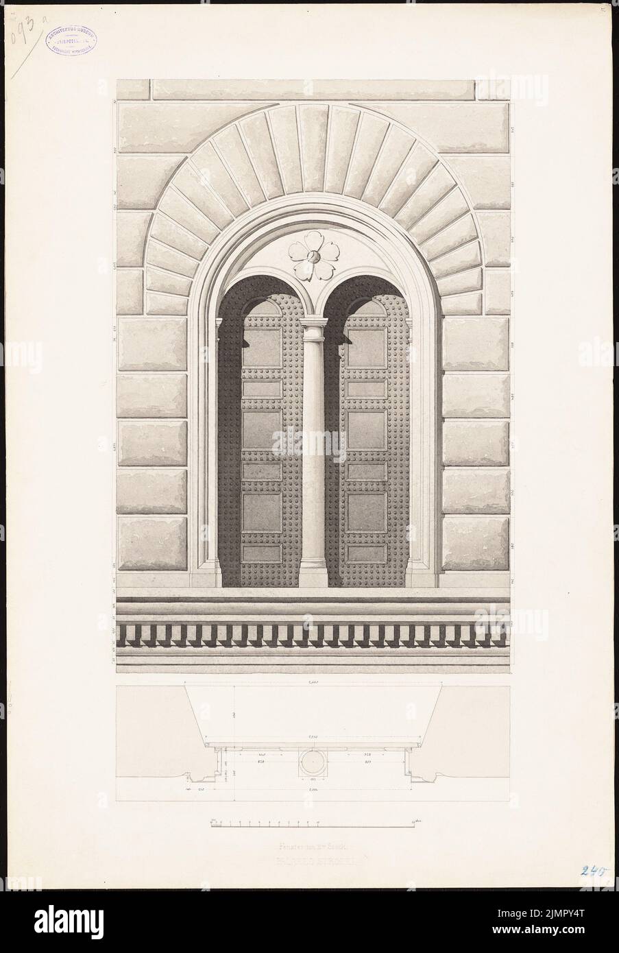 Raschdorff julius 1823 1914 palazzo strozzi hi-res stock photography ...