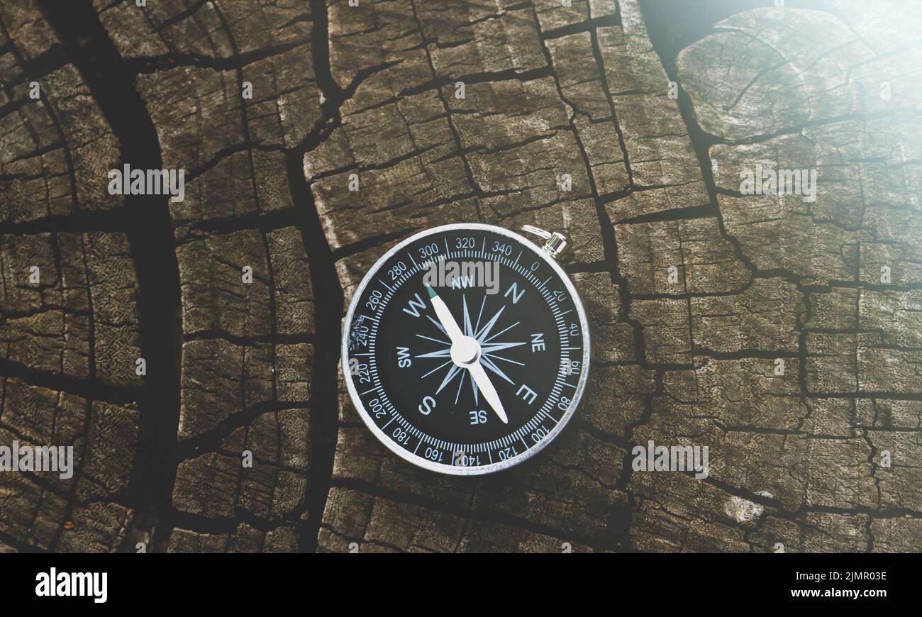 Travel and navigation. Determination of cardinal points by compass ...