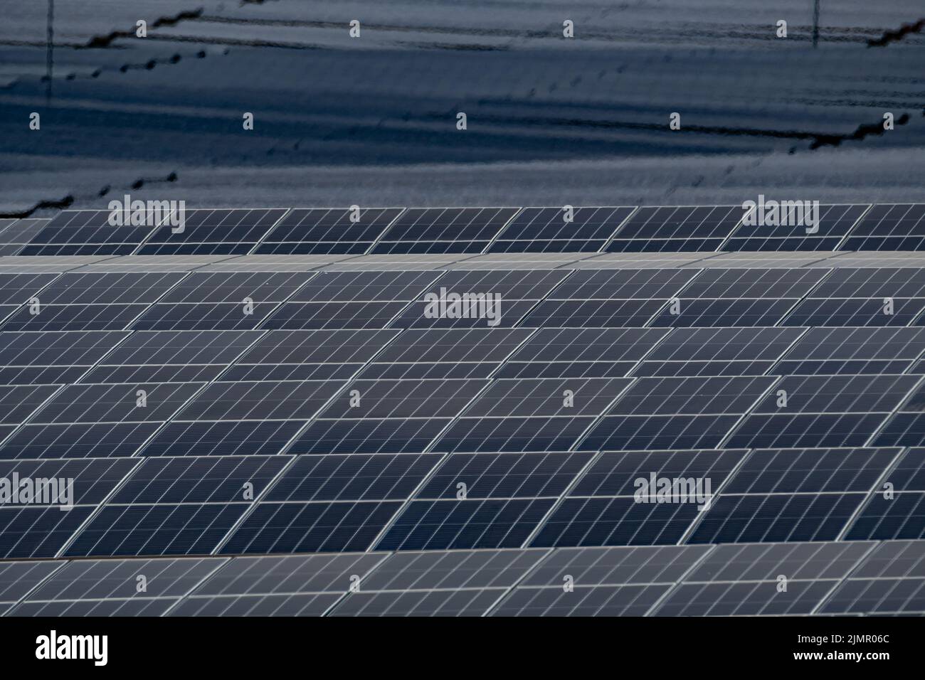 solar panel field Stock Photo - Alamy
