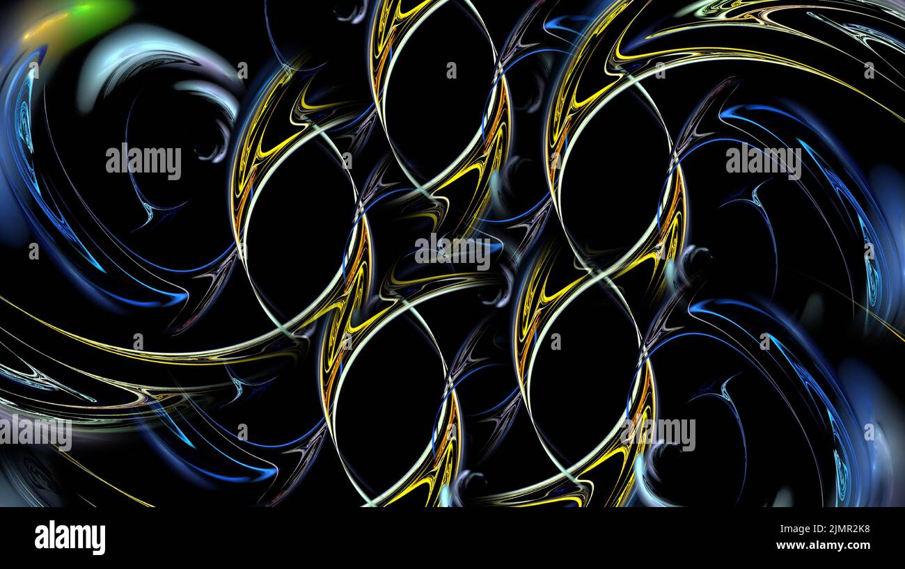 Computer abstract background with iridescent multi-color structure ...