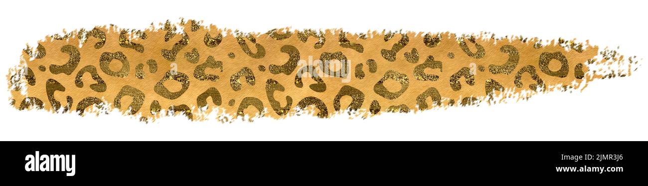 Leopard Brush paint stroke. Stock backdrop illustrtion Stock Photo - Alamy