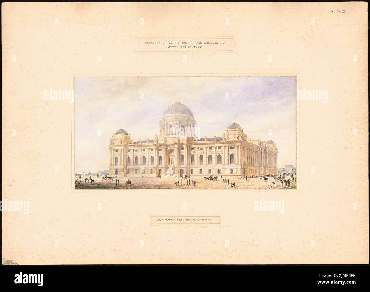 Löw Wilhelm von, Reichstag, Berlin. Second competition (1882 ...