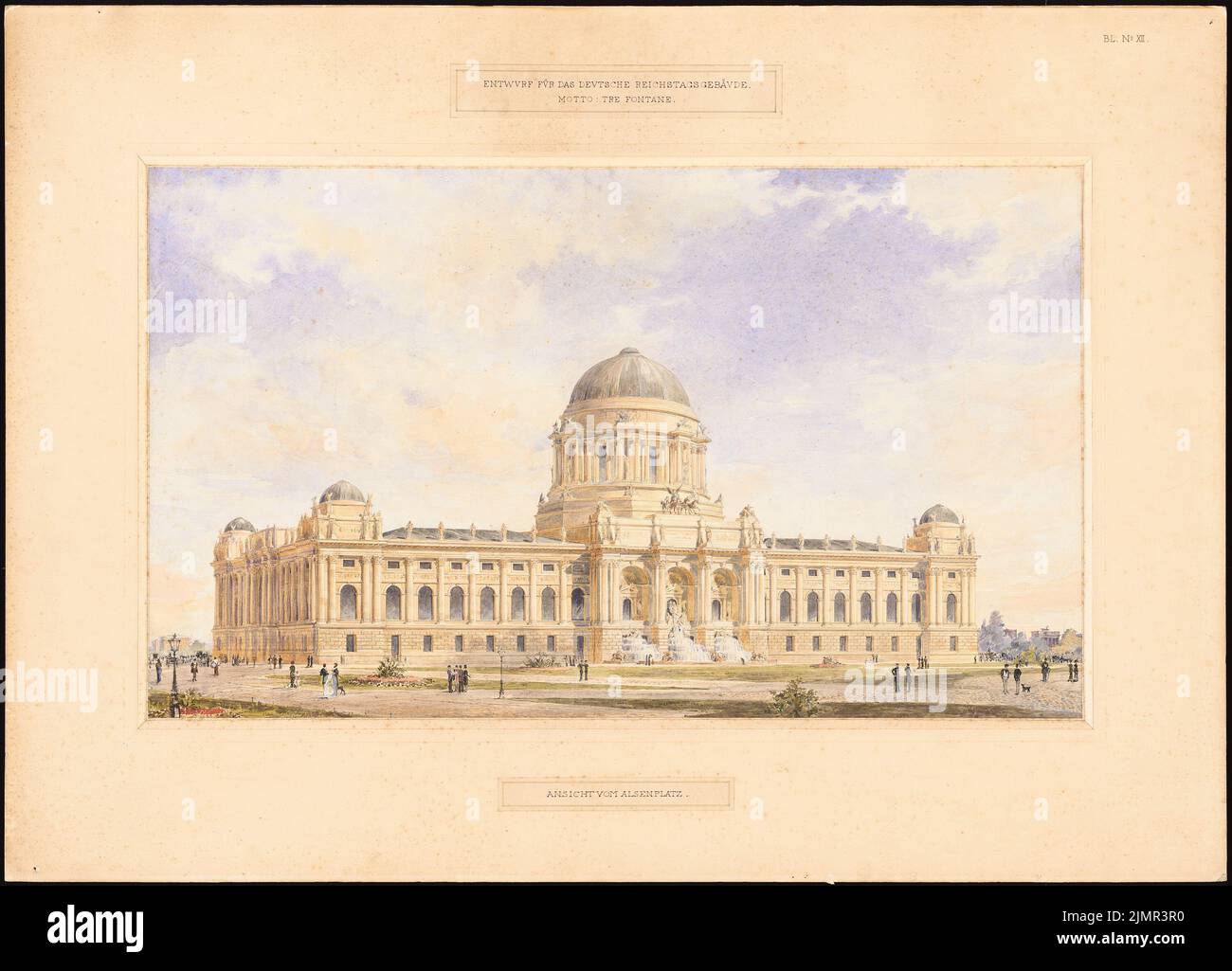Löw Wilhelm von, Reichstag, Berlin. Second competition (1882 ...