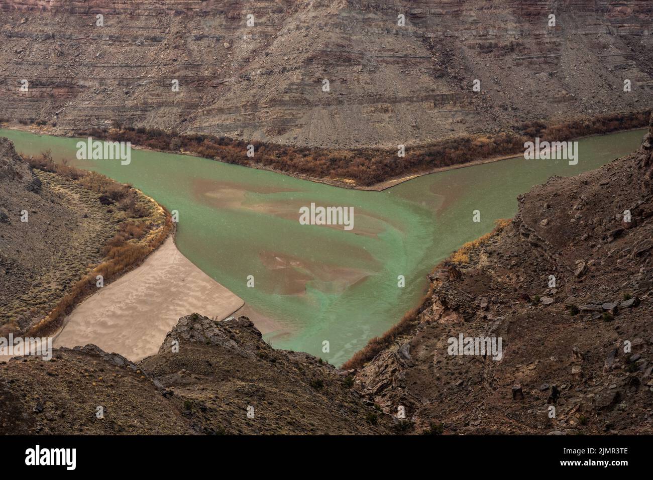 The Confluence Of The Green and Colorado Rivers in Canyonlands National ...