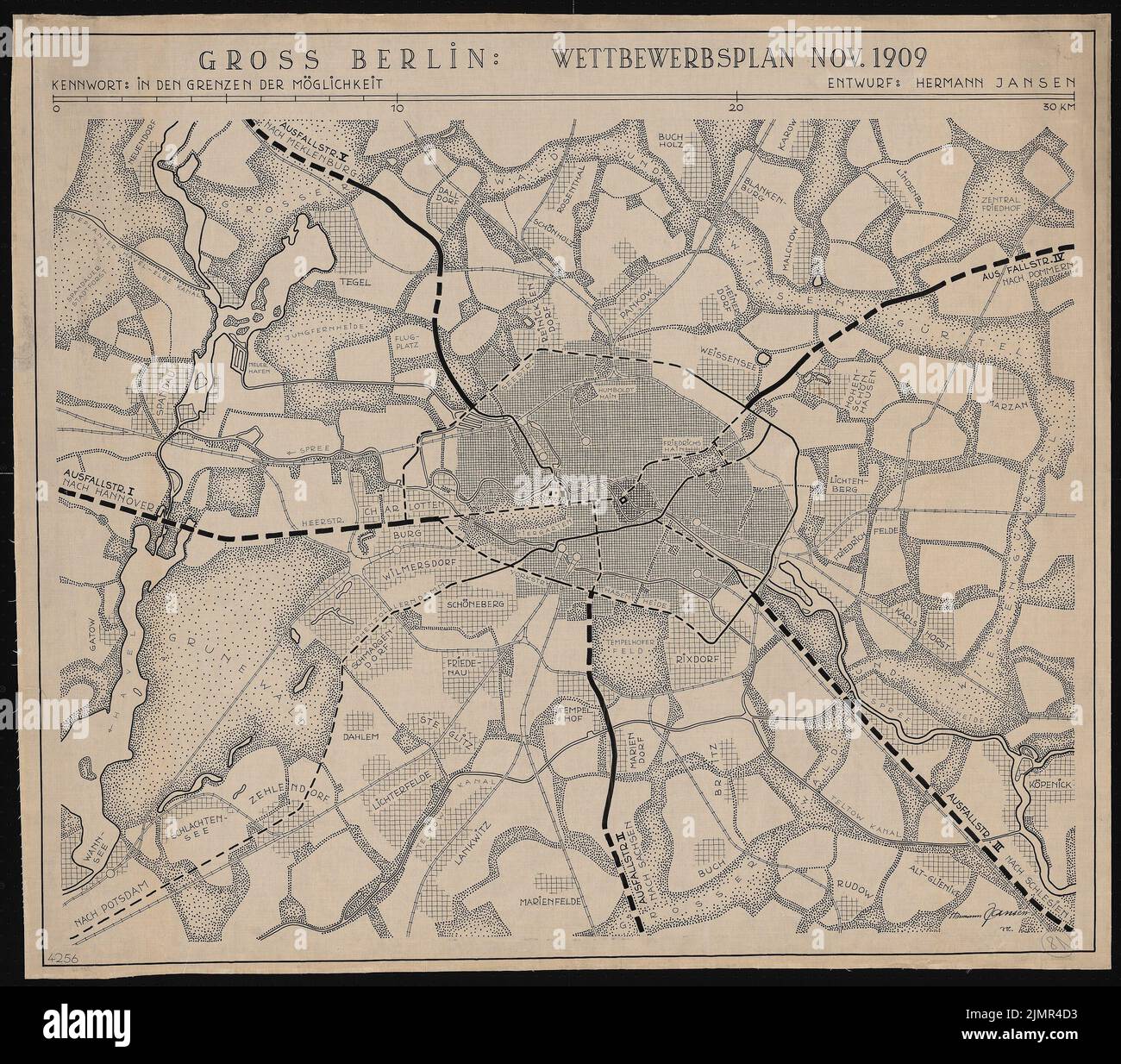 Wettbewerb gross berlin 1910 ausfallstrassen 11 1909 hi-res stock ...