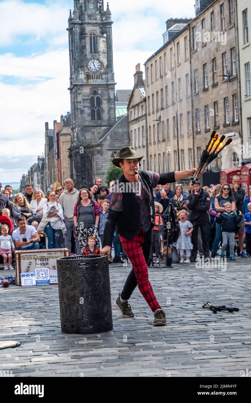 Edinburgh, Scotland, UK. 7th August, 2022. Professional street ...