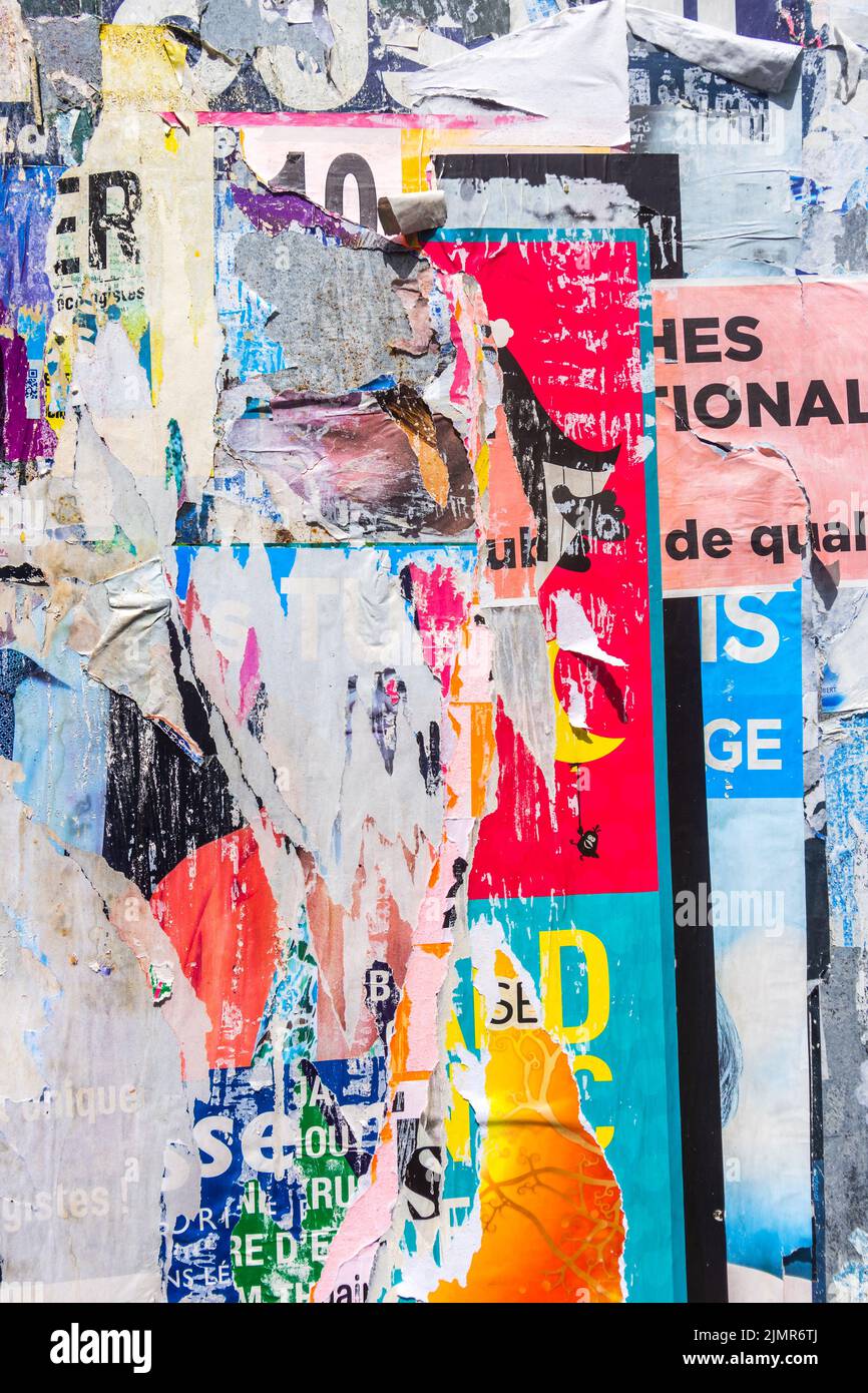 Ripped posters torn poster hi-res stock photography and images - Alamy