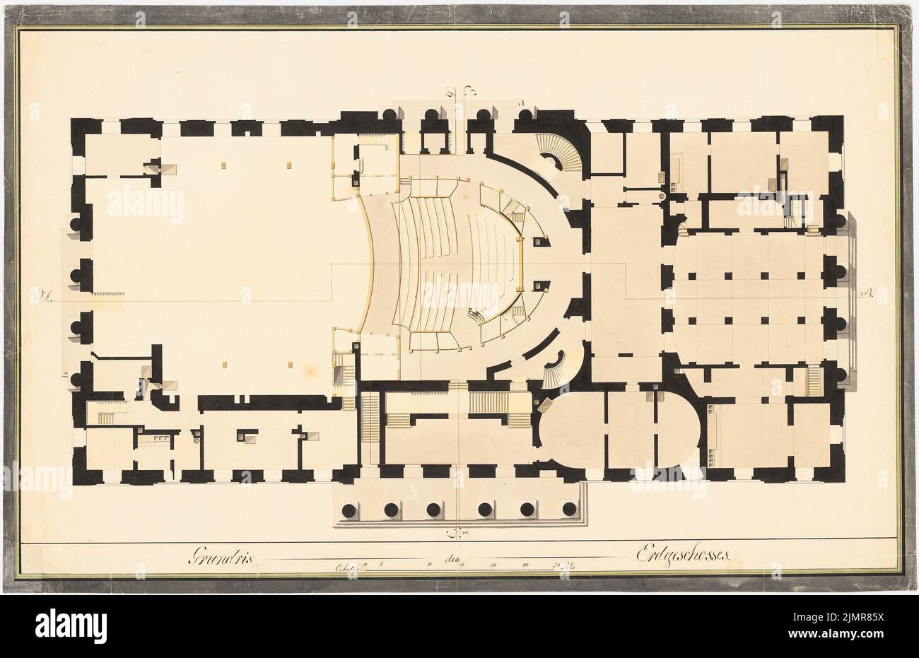 Langhans carl gotthard 1732 1808 nationaltheater hi-res stock ...